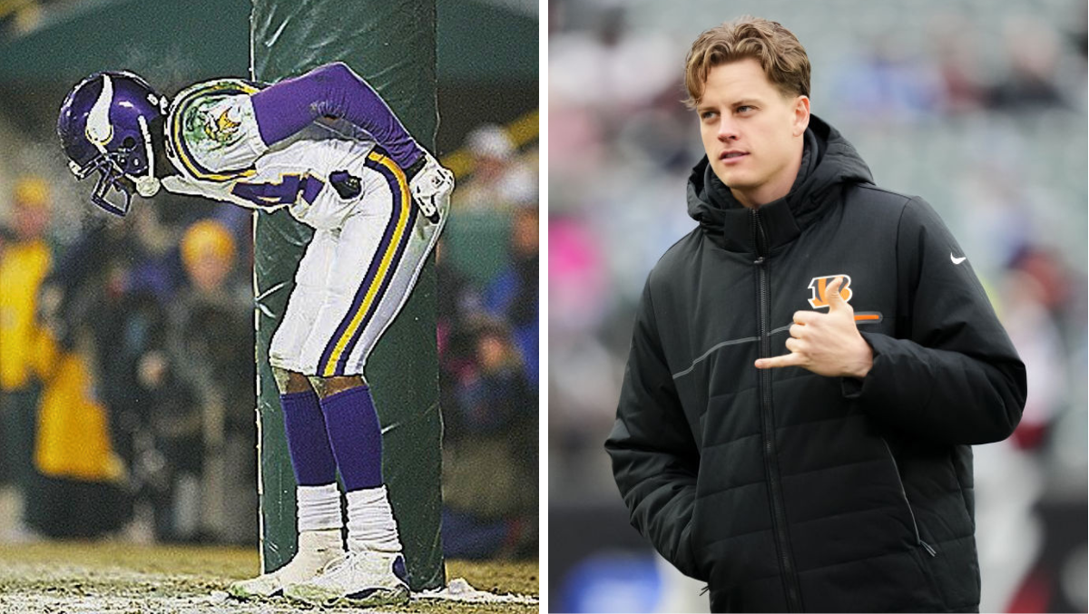Joe Burrow Teases Bringing Back The Randy Moss Fake Mooning Celebration ...