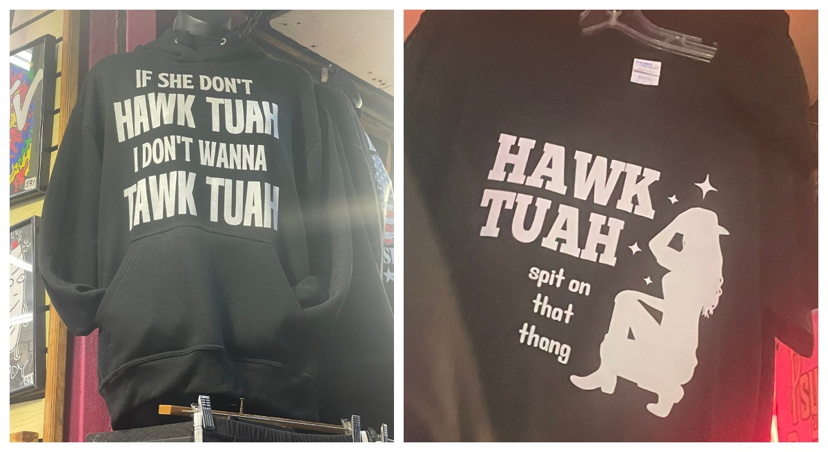 Hawk Tuah Craze Hits Jersey Shore T Shirt Shops Outkick