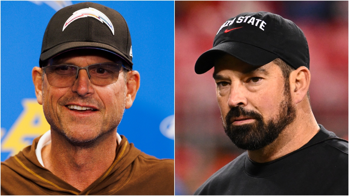 Jim Harbaugh Takes Not-So-Subtle Shot At Ryan Day In Chargers Hype ...