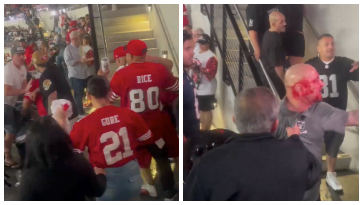VIDEO: 49ers & Raiders Fans Closeout The Preseason With A Bloody Brawl ...