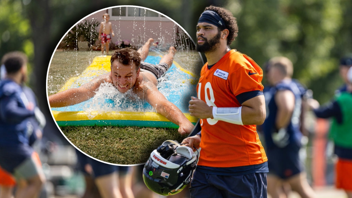 Bears Busted Out The Slip 'N Slide For Sliding Practice, | OutKick