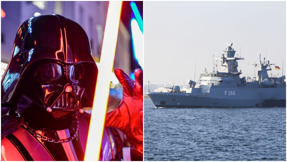 German Warship Goes Rogue, Blasts Darth Vader's theme While Traversing ...