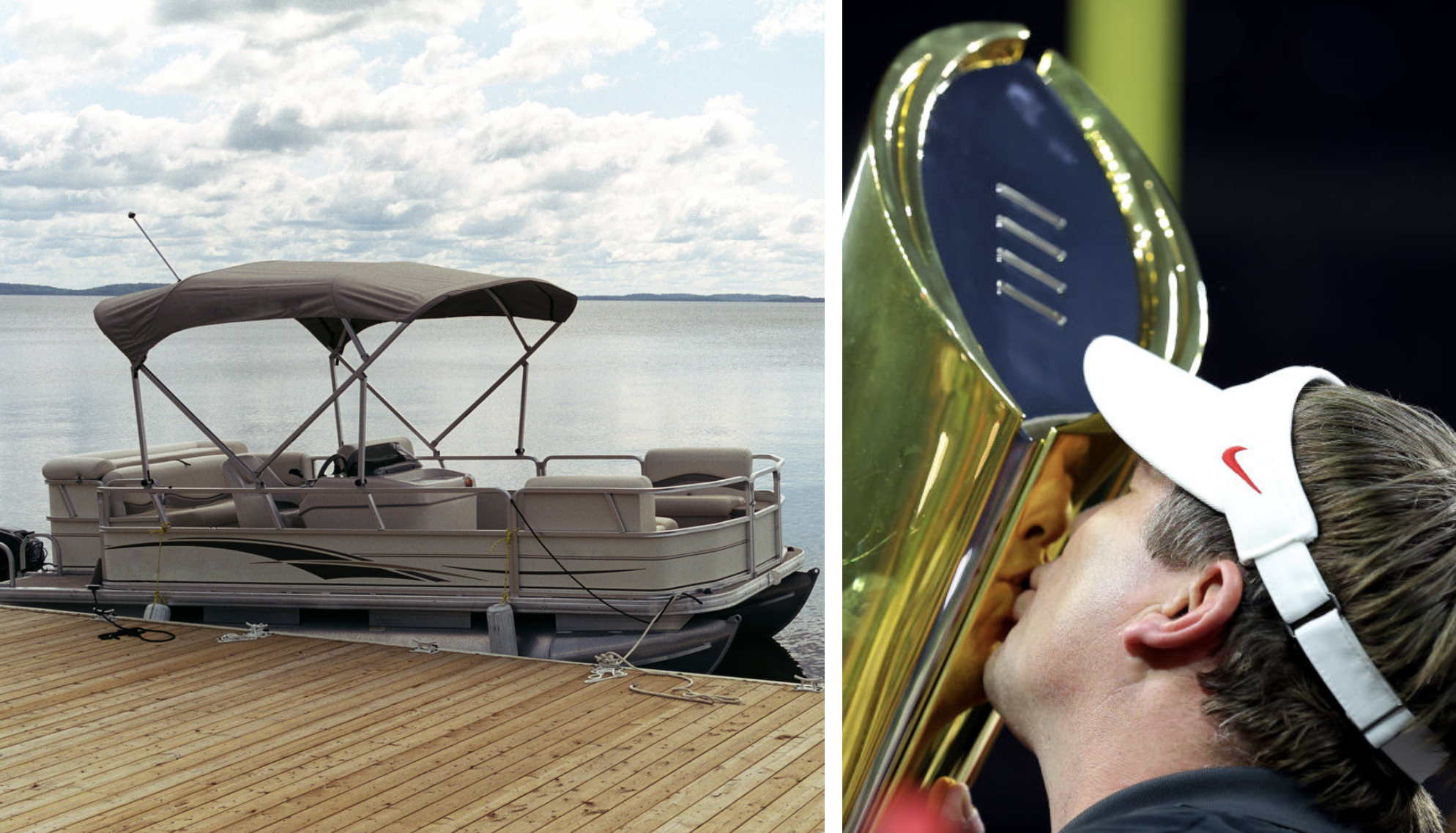'Redneck' College Football Fan Explains His Pontoon TV Mounting System ...