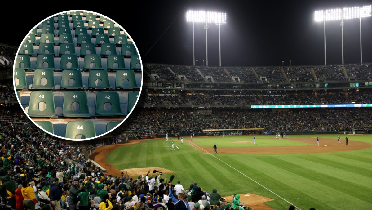 A’s Fan Helps Himself To Stadium Seats That'll Probably Just Sit In His ...