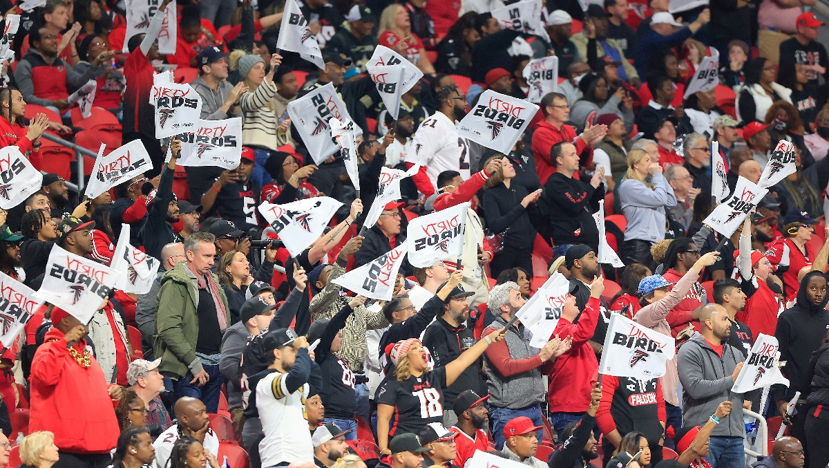 Falcons Fan Knocks A Fellow Falcons Fan Out During Brawl | OutKick