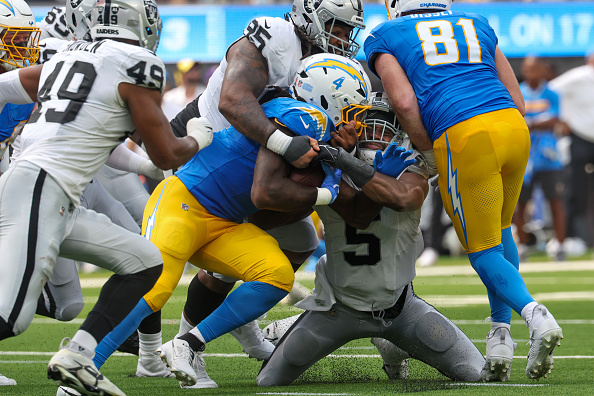 Chargers, Raiders Players Scrap In The End Zone As Bolts 'Run Up' Score ...