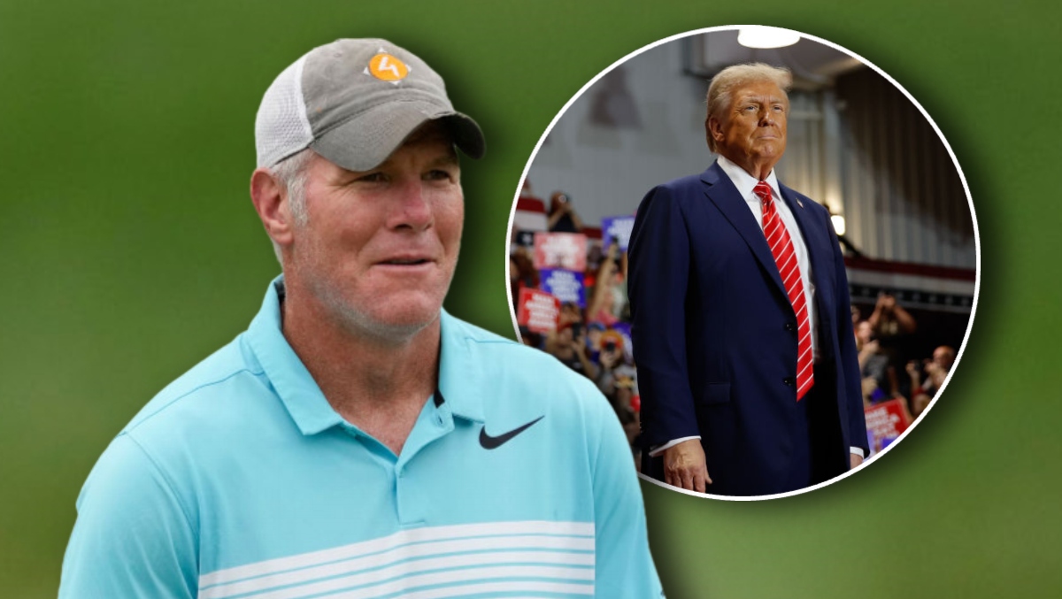 Brett Favre Speaks At Trump Campaign Rally In Green Bay | OutKick