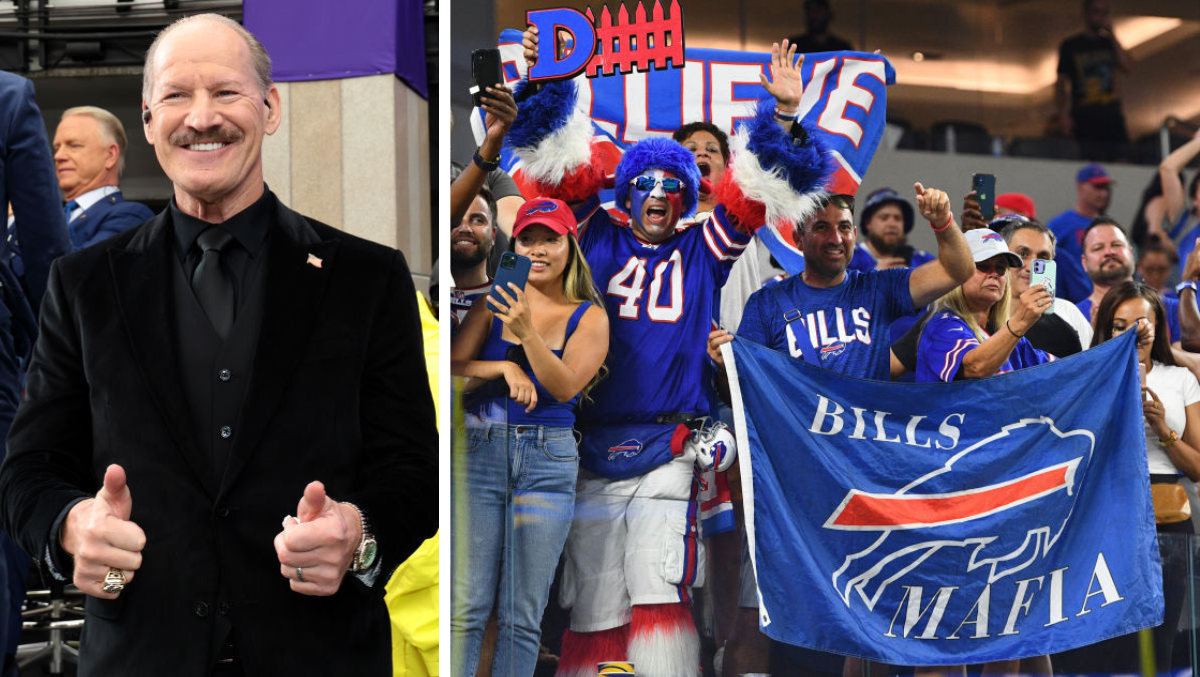 Bill Cowher Crashes Through Table At Tailgate With Bills Mafia | OutKick