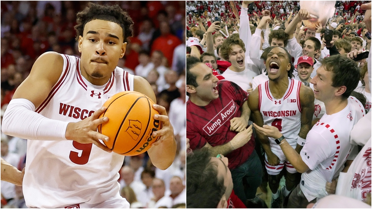 Wisconsin Fans Storming The Court After Beating Arizona Is Pathetic ...