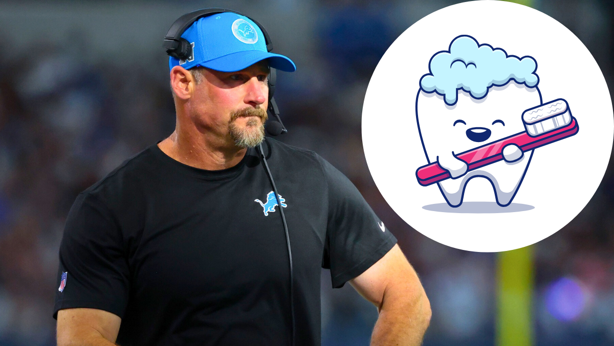 Dan Campbell Offered Lifetime Supply Of Teeth Whitening Following Viral ...