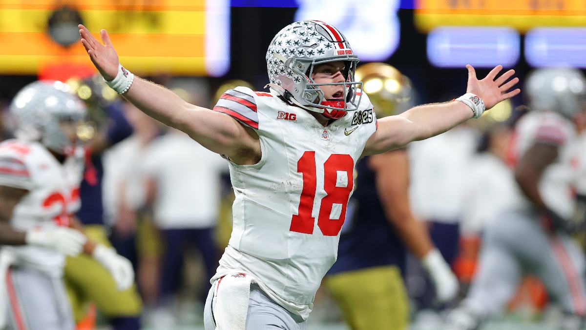 Will Howard's GF Lauren Leiker Stole The Show During The National ...