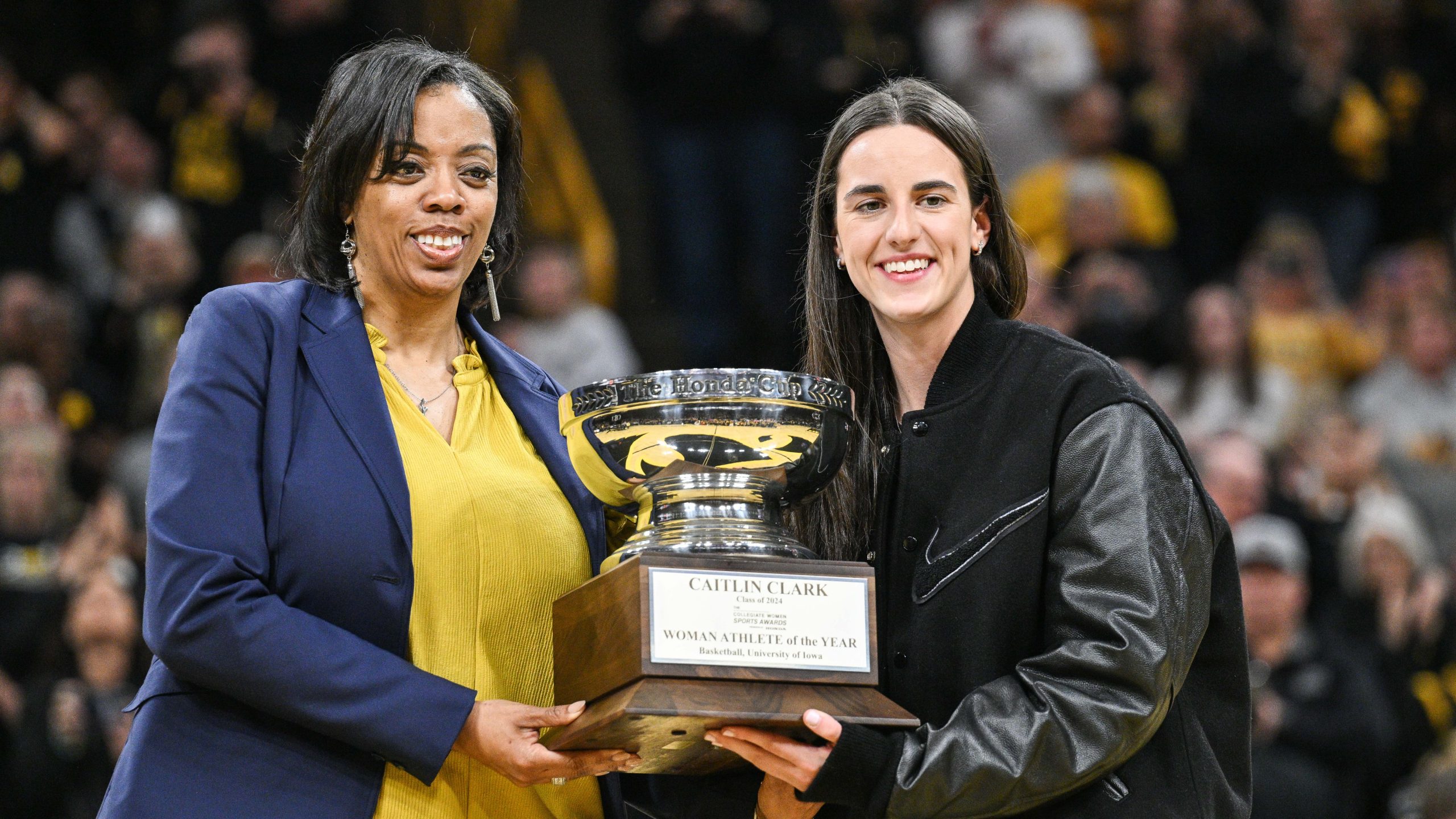 Iowa Honors Caitlin Clark, Officially Retires #22 Jersey After Game ...
