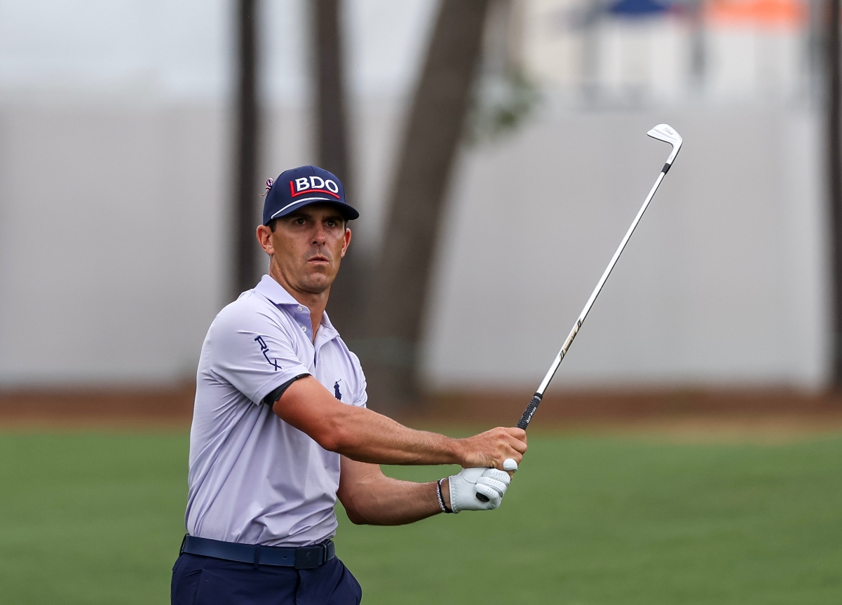 Billy Horschel Hits Shot Of The Year By Turning Club Over To Swing ...
