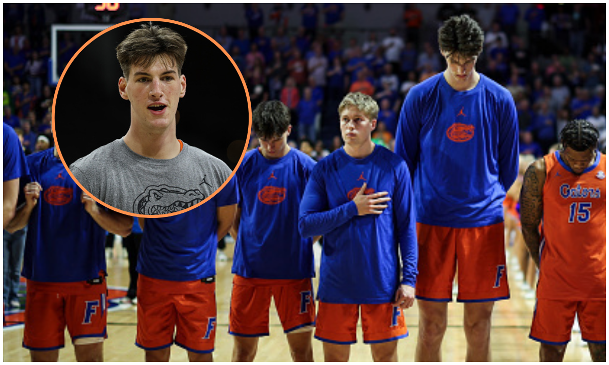 Florida Giant Olivier Rioux Stands Tall, Cuts Net Without a Lift | OutKick