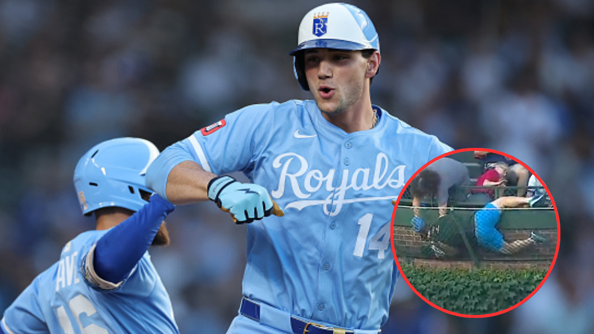 Jac Caglianone's Homer Sends Cubs Fan Tumbling Into Wrigley Field Net ...