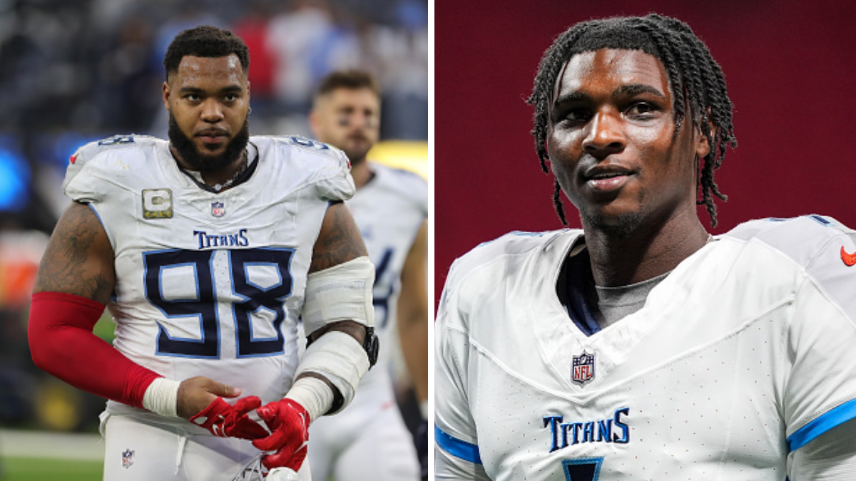 Titans Rookie Cam Ward Gets Tangled Up In Practice Scuffle With Vet ...