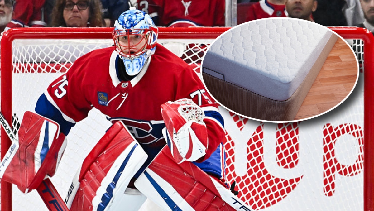 Canadiens Goalie's Mattress Endorsement Photos Leave NHL Teammates in ...