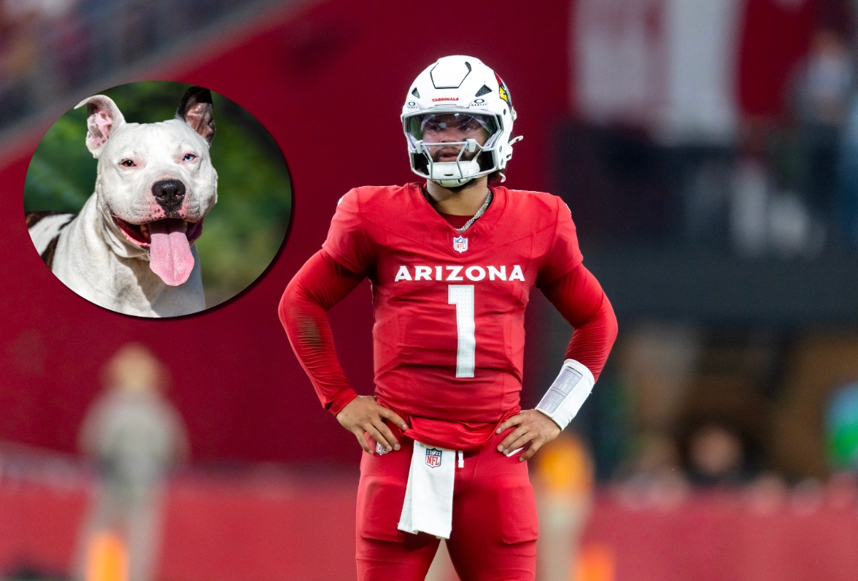 Kyler Murray’s Pit Bull Photoshoot In Michael Vick Jersey Sparks Reaction | OutKick