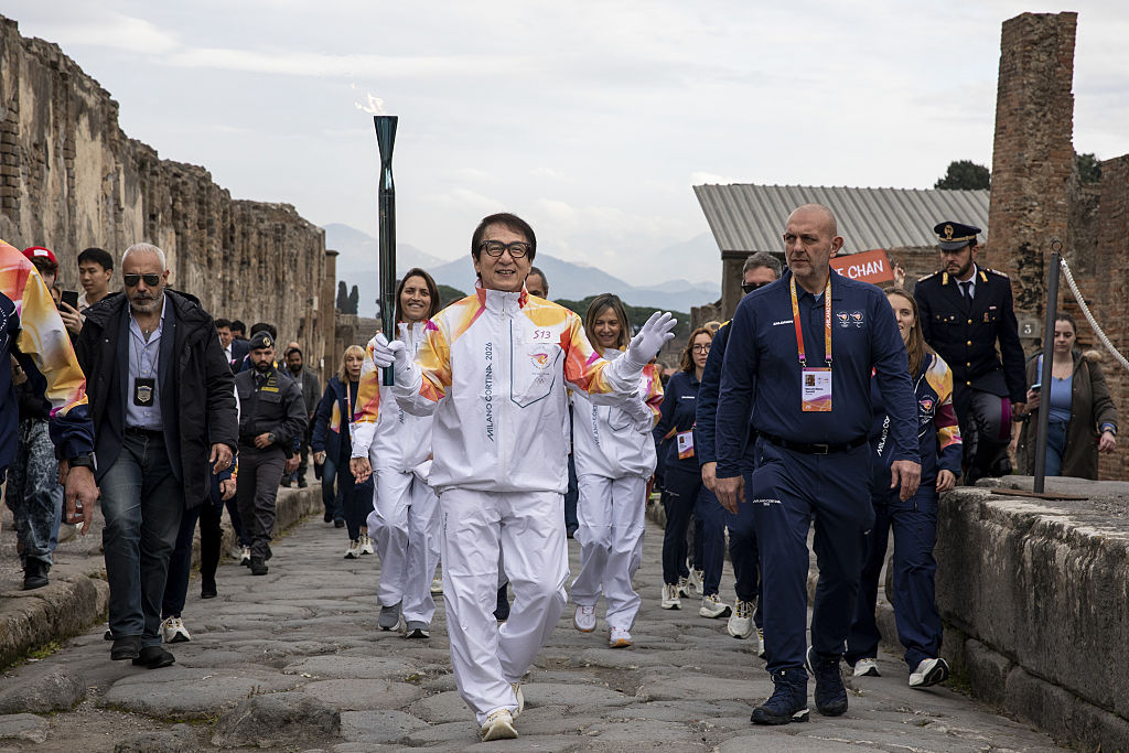 Olympic Torch Detours Through Pompeii With Jackie Chan And It Makes No ...